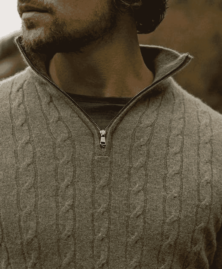 How to style a men's half zip sweater for winter | OPUMO Magazine ...