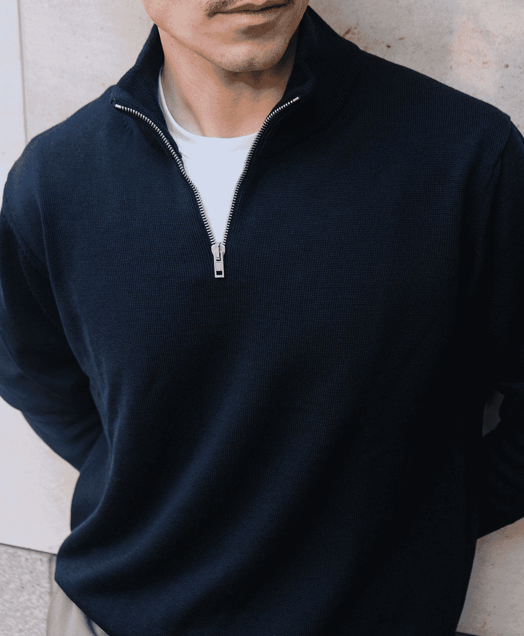 How to style a men's half zip sweater for winter | OPUMO Magazine ...